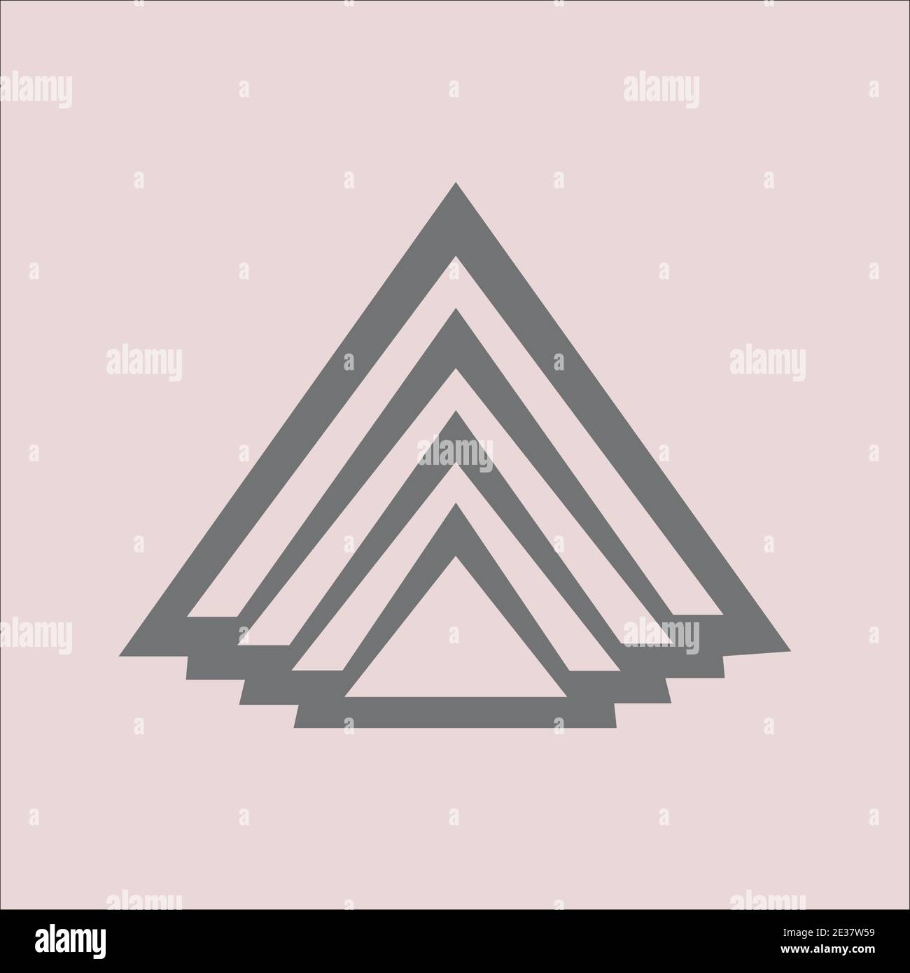 Triangle shaped letter A abstract logo and monogram vector Stock Vector ...
