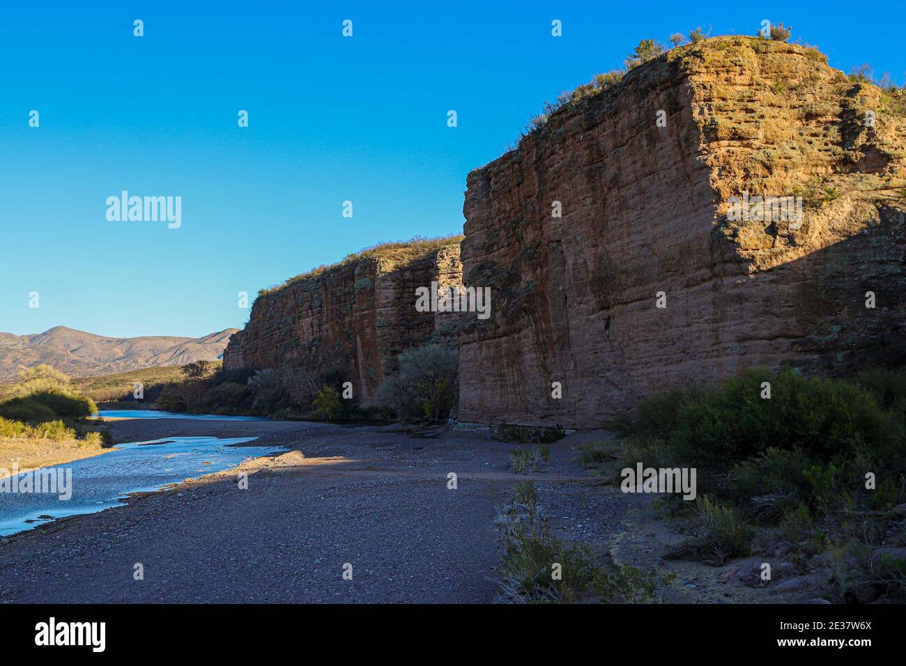 Bavispe river in Bacerac, Sonora, Mexico. (Photo By NortePhoto.com) rio ...