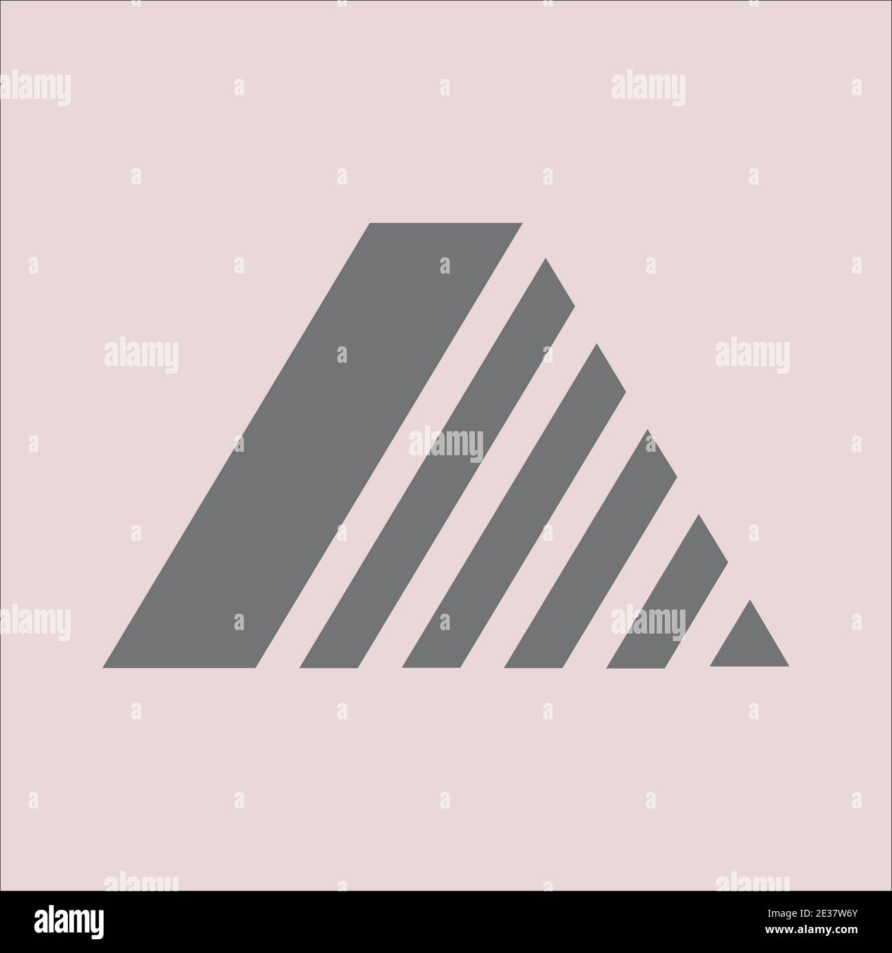 Triangle shaped letter A abstract logo and monogram vector Stock Vector ...