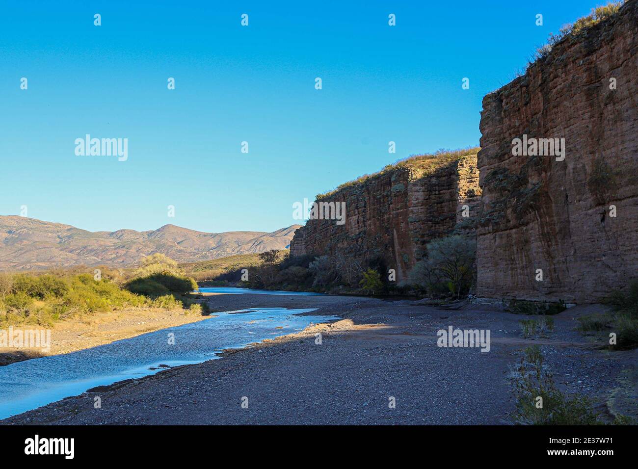Bavispe river in Bacerac, Sonora, Mexico. (Photo By NortePhoto.com) rio ...