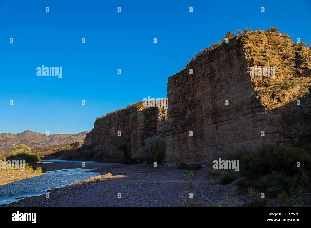 Bavispe river in Bacerac, Sonora, Mexico. (Photo By NortePhoto.com) rio ...
