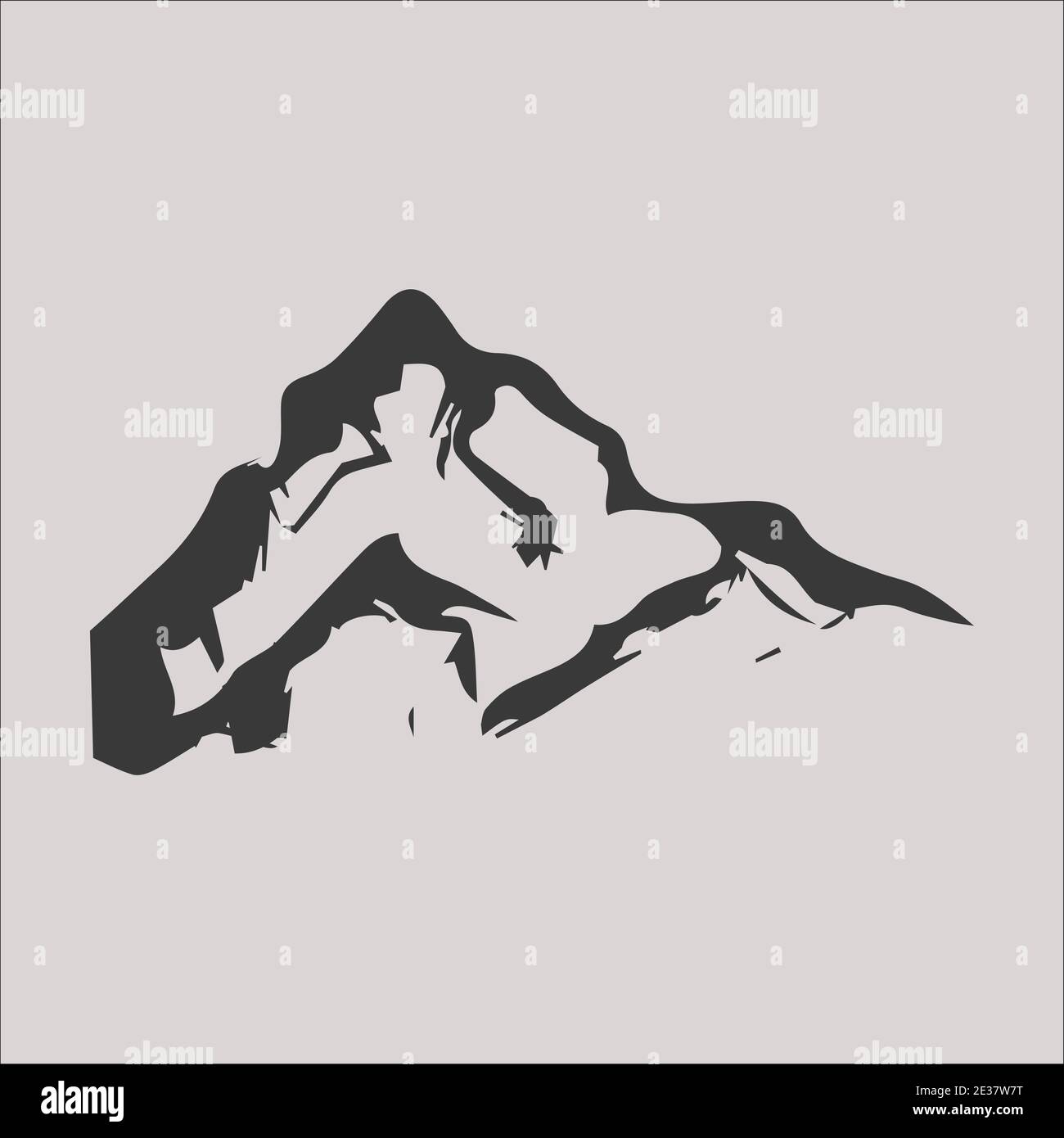 Abstract mountain logo icon vector Stock Vector Image & Art - Alamy