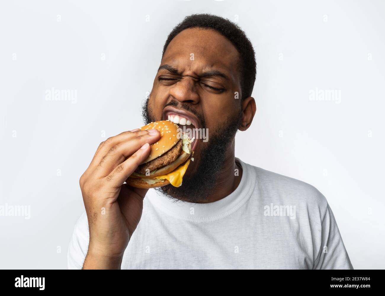 Obesity Obese Junk Food Fast Food High Resolution Stock Photography and ...