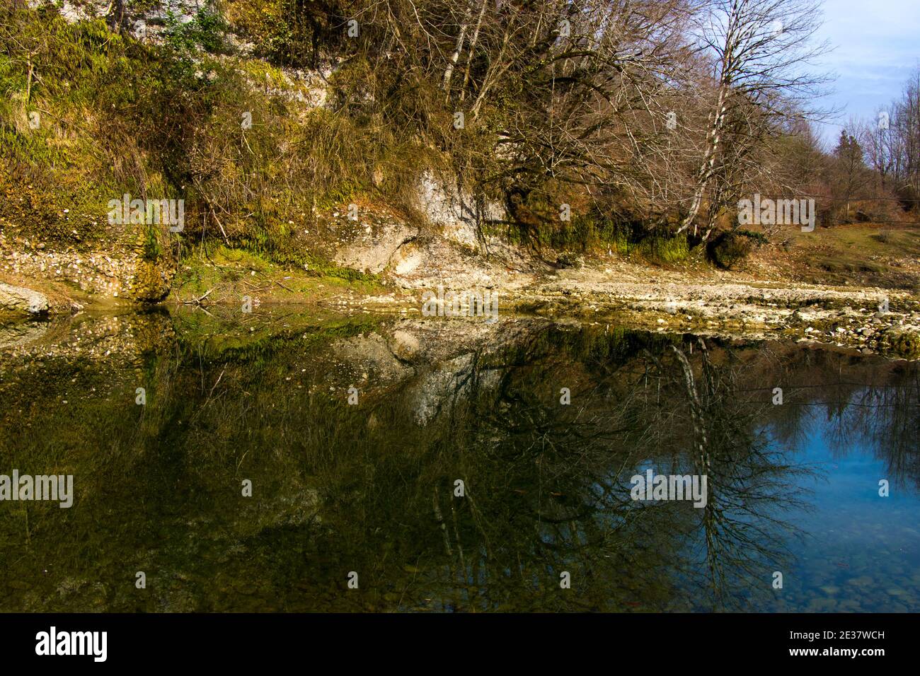 River landscape and view, daylight and outdoor, nature background in ...