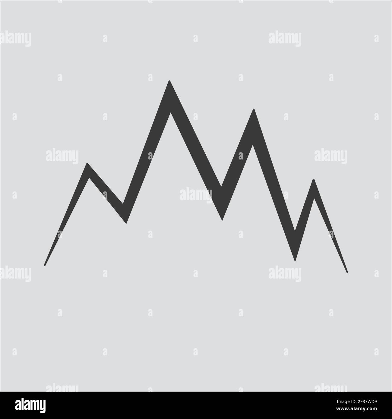 Mountain logo vector vector vectors Black and White Stock Photos ...