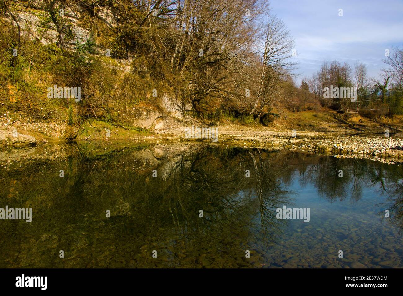 River landscape and view, daylight and outdoor, nature background in ...
