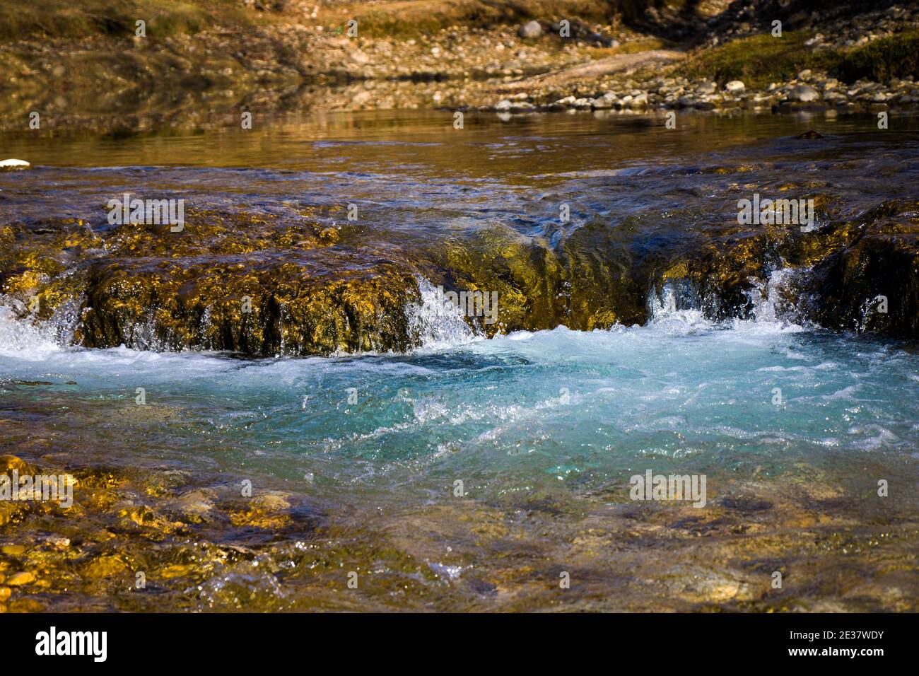 River landscape and view, daylight and outdoor, nature background in ...