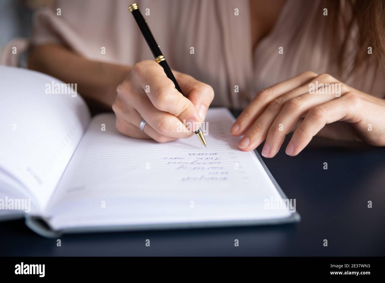 Woman hands holding letter hi-res stock photography and images - Alamy