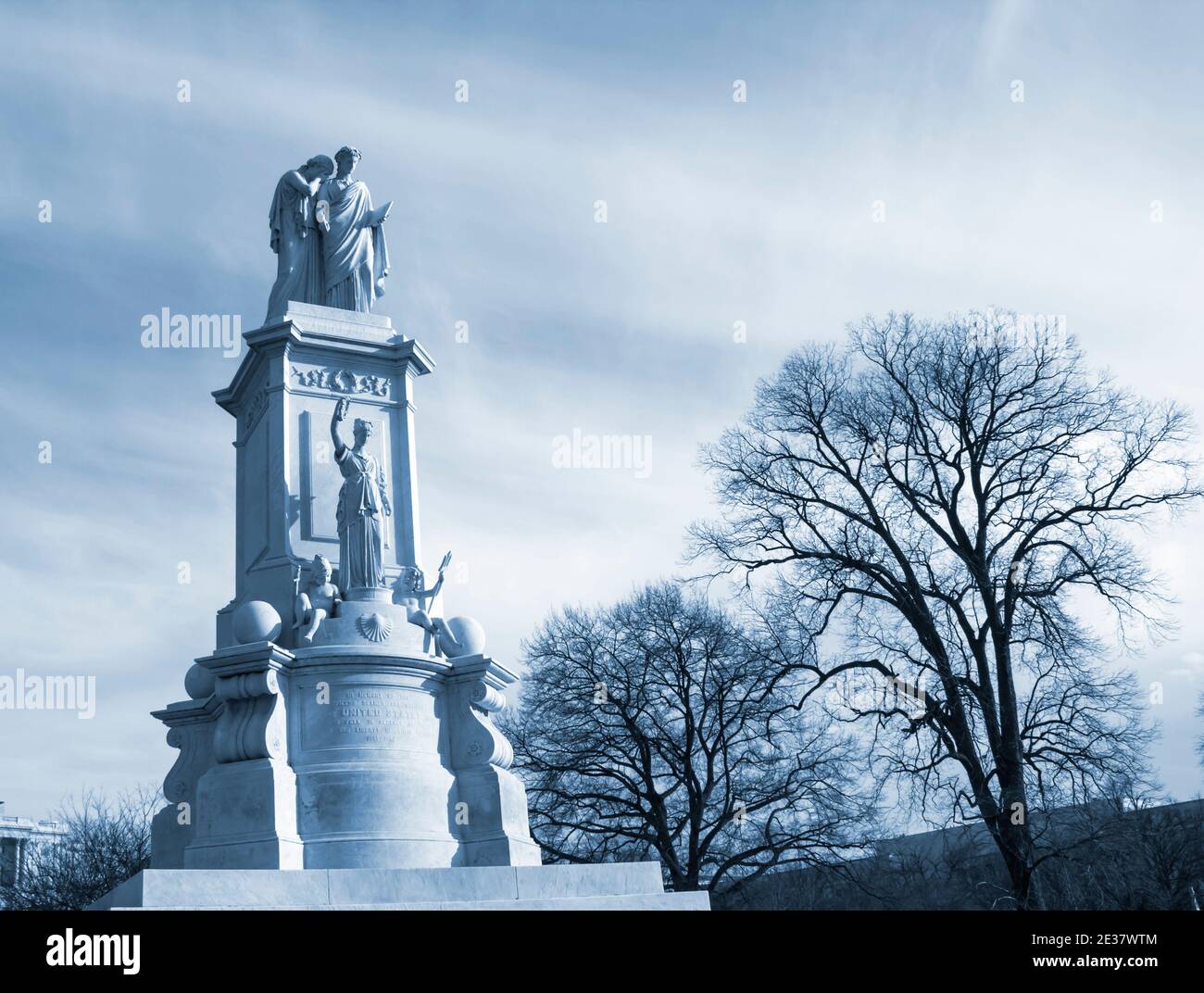Peace Monument, on the grounds of the US Capitol, in Washington, DC ...