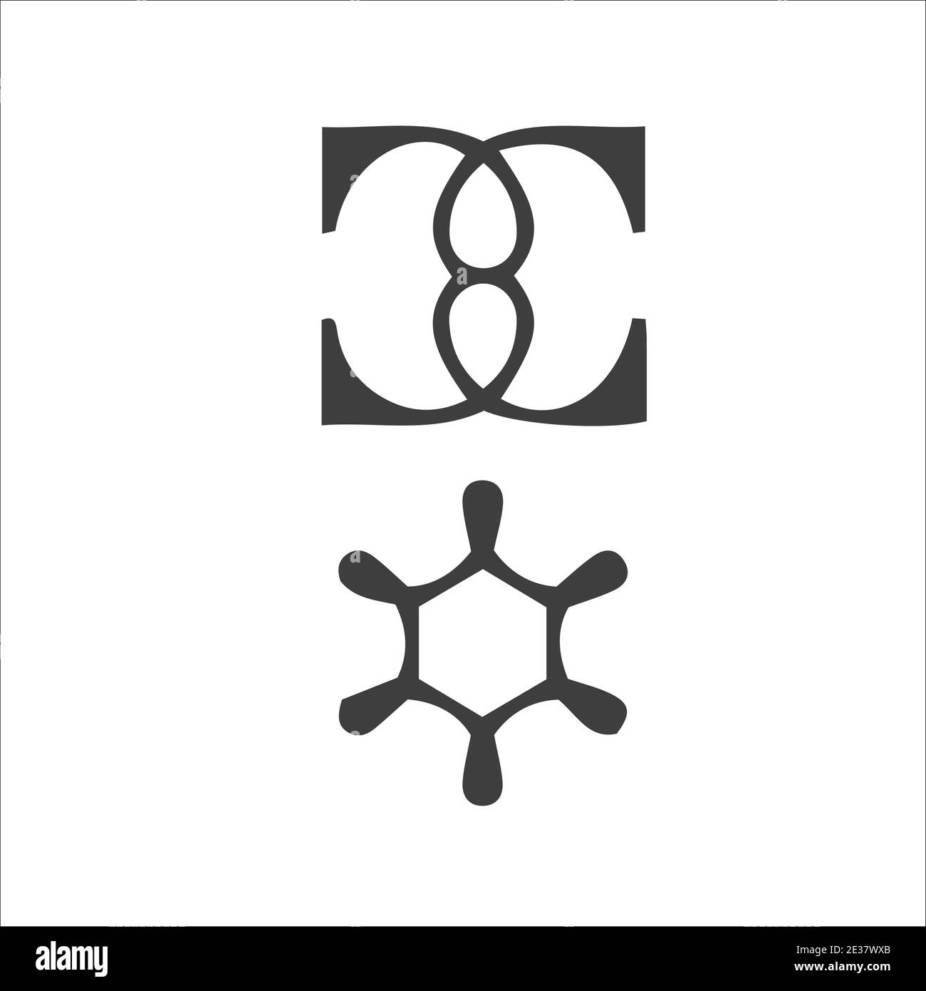 abstract minimal logo and monogram vector Stock Vector Image & Art - Alamy