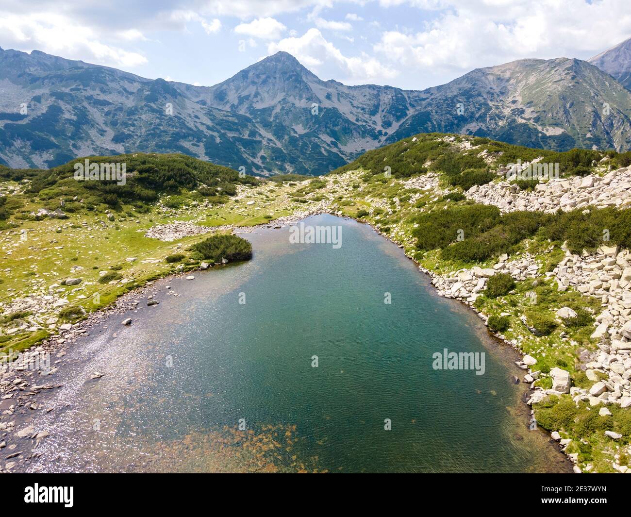 Aerial view of The Frog lake, Pirin Mountain, Bulgaria Stock Photo - Alamy