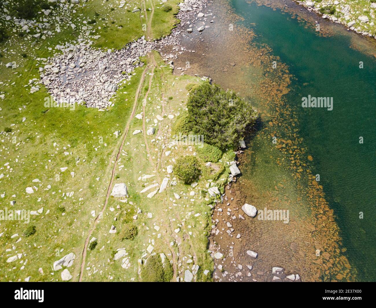 Aerial view frog lake pirin hi-res stock photography and images - Alamy