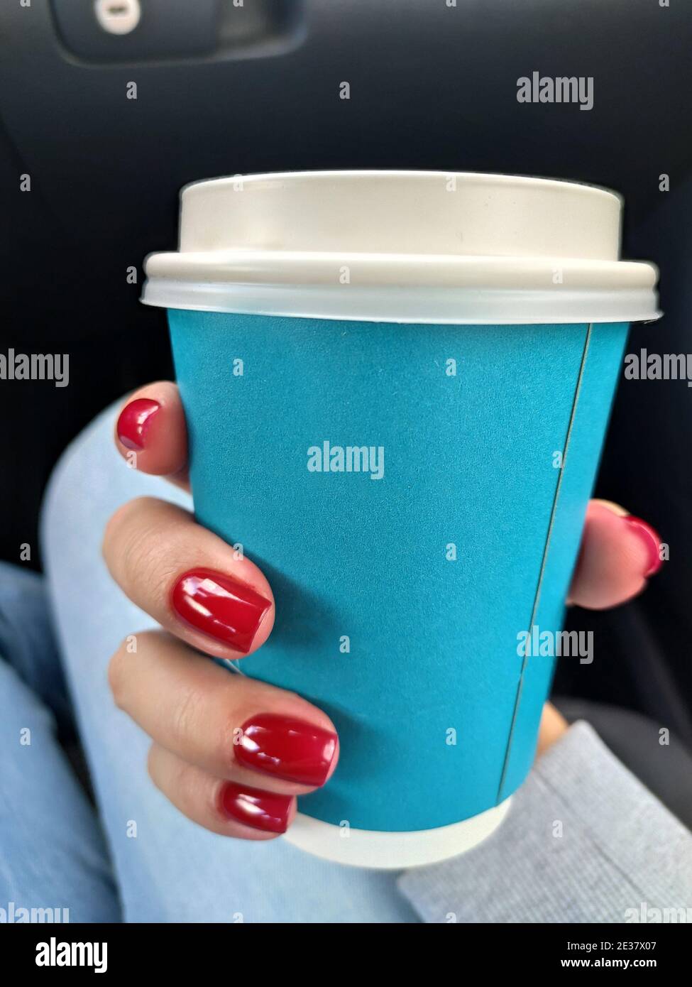 Car interior road coffee hi-res stock photography and images - Alamy