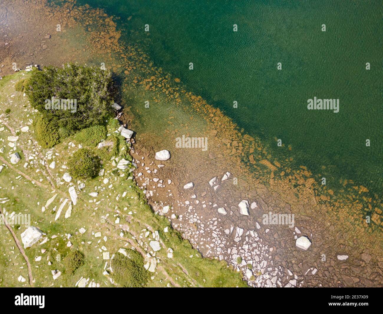 Aerial view of The Frog lake, Pirin Mountain, Bulgaria Stock Photo - Alamy