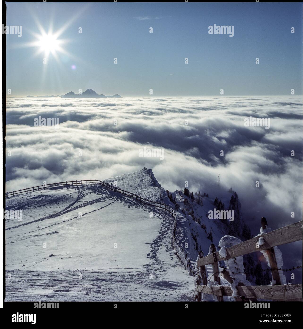 Mountain scape from Mount Rigi captured on film Stock Photo - Alamy