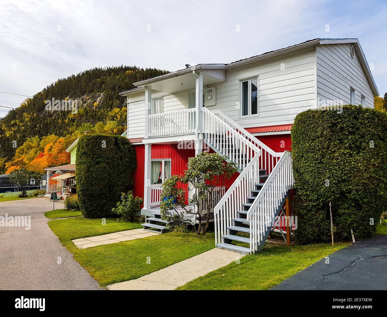 Beautiful and colorful house in Canada Stock Photo - Alamy