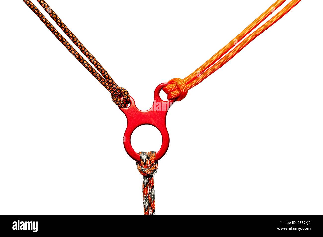 Mountain climbing rope moving on Cut Out Stock Images & Pictures - Alamy