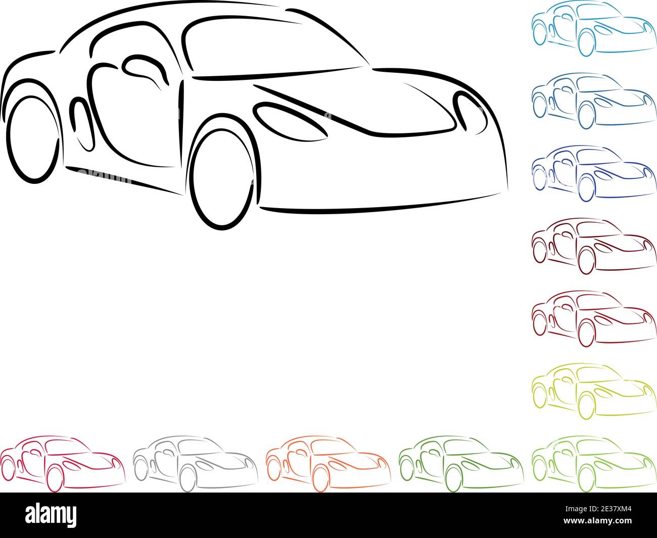 Auto, sports car, car dealer, logo, background Stock Vector Image & Art ...