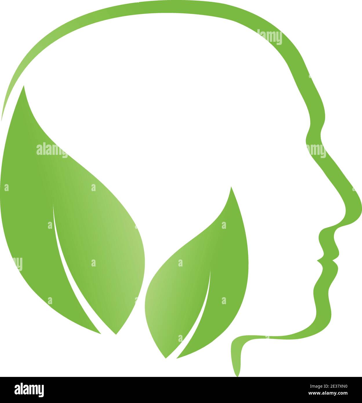 Head tree leaves brain Stock Vector Images - Alamy