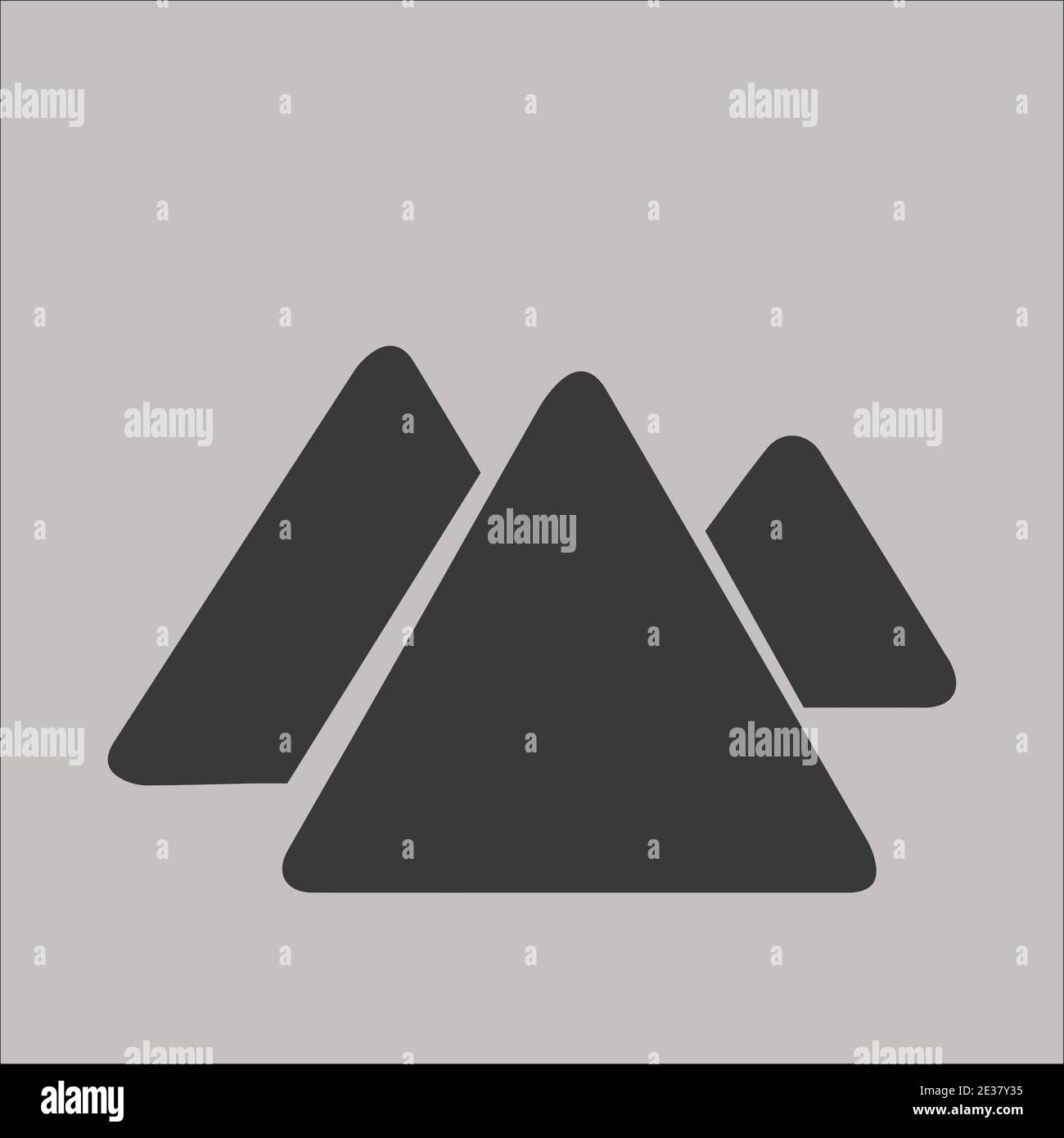 Abstract landscape blue white Stock Vector Images - Alamy