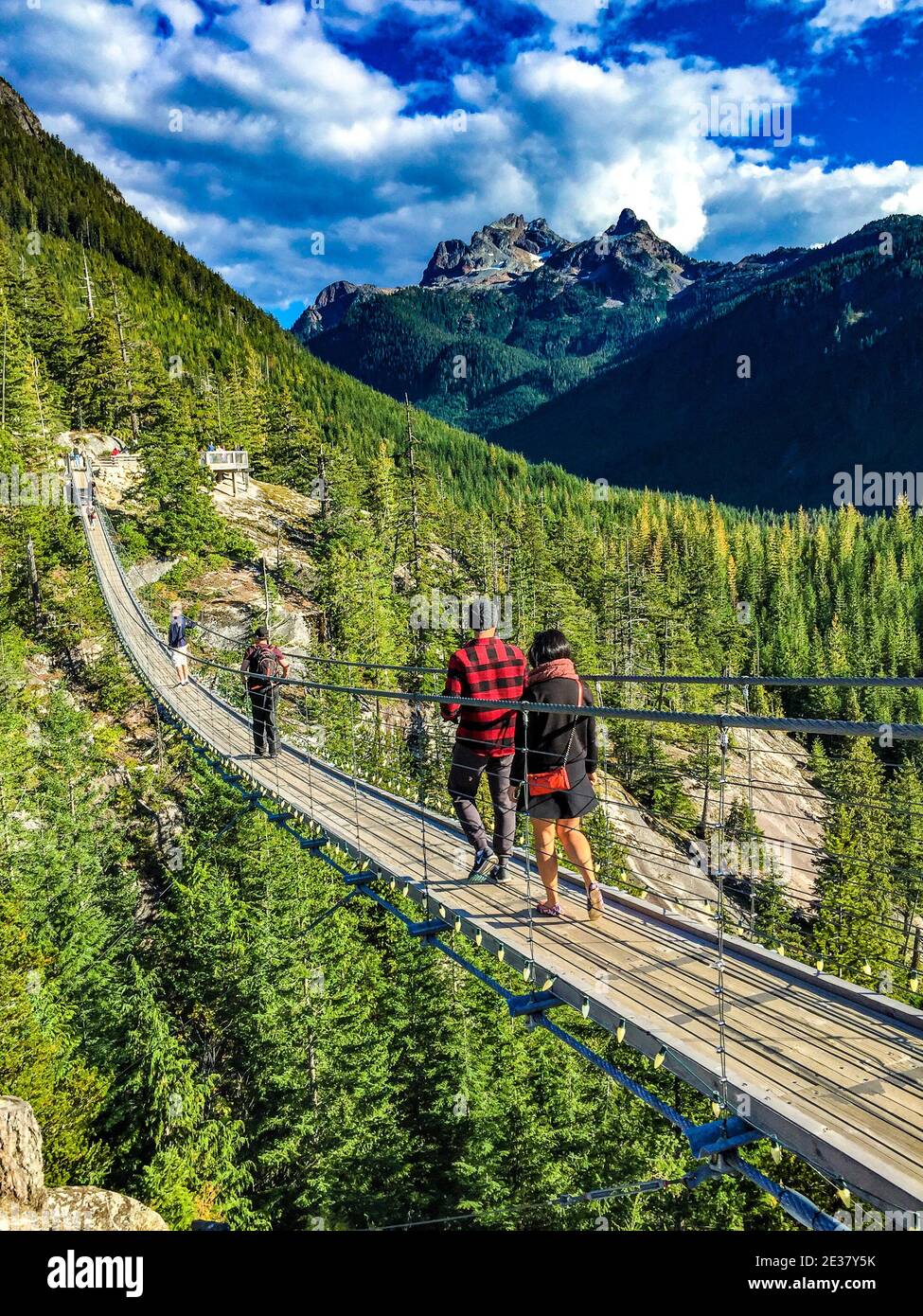 The sky pilot suspension bridge hi-res stock photography and images - Alamy