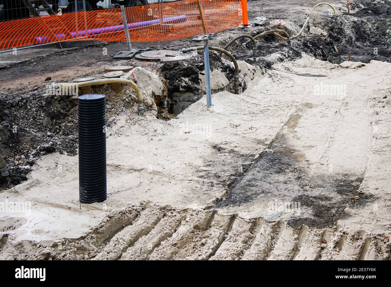 reconstruction of the city street, replacement of underground ...