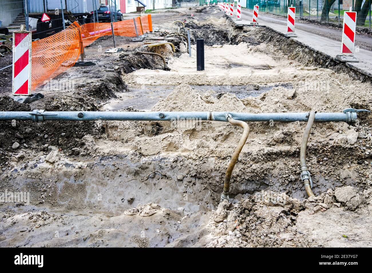 reconstruction of the city street, replacement of underground ...