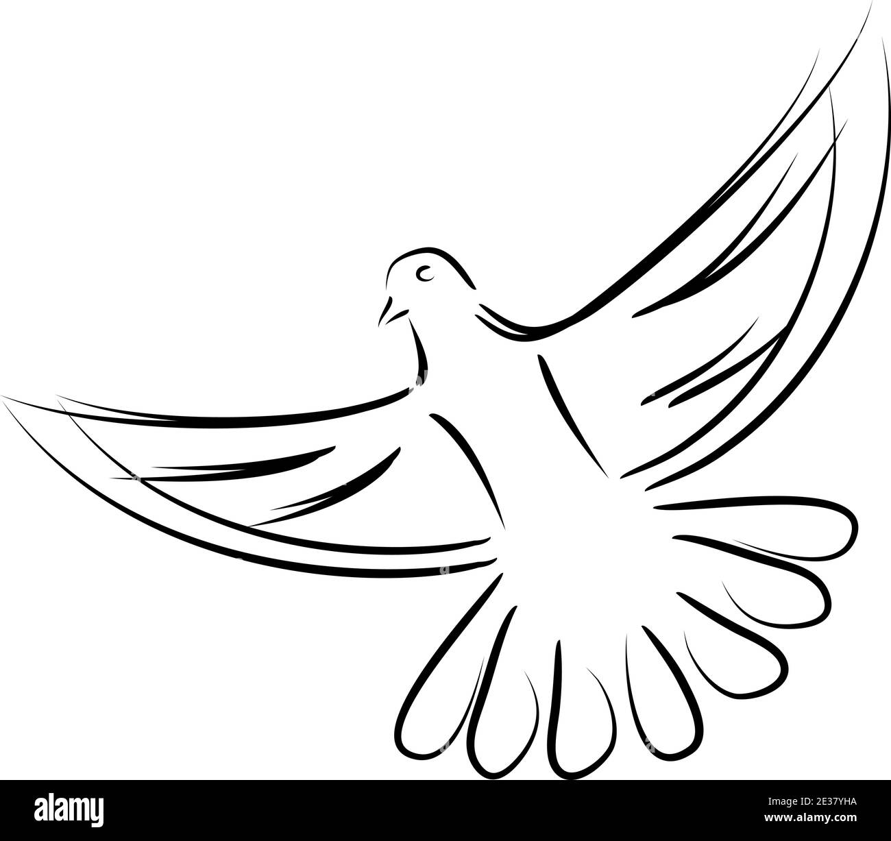 Bird, pigeon, pigeon in flight, background Stock Vector Image & Art - Alamy