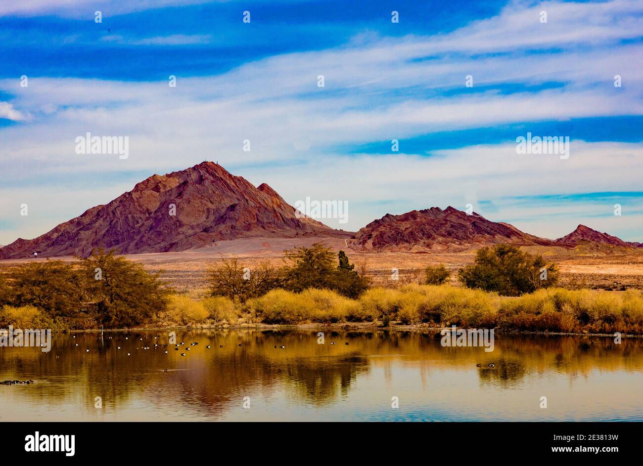 Las Vegas, Nevada, USA - Feb. 14, 2016: View to the East from Las Vegas ...