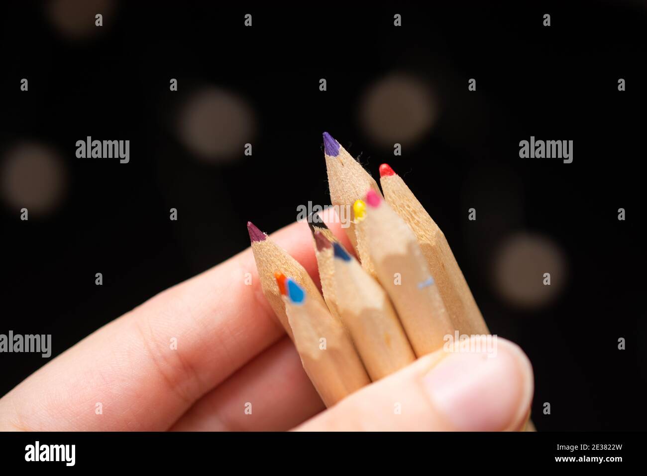 Variety of colors vector set of colored pencils. Drawing and painting ...