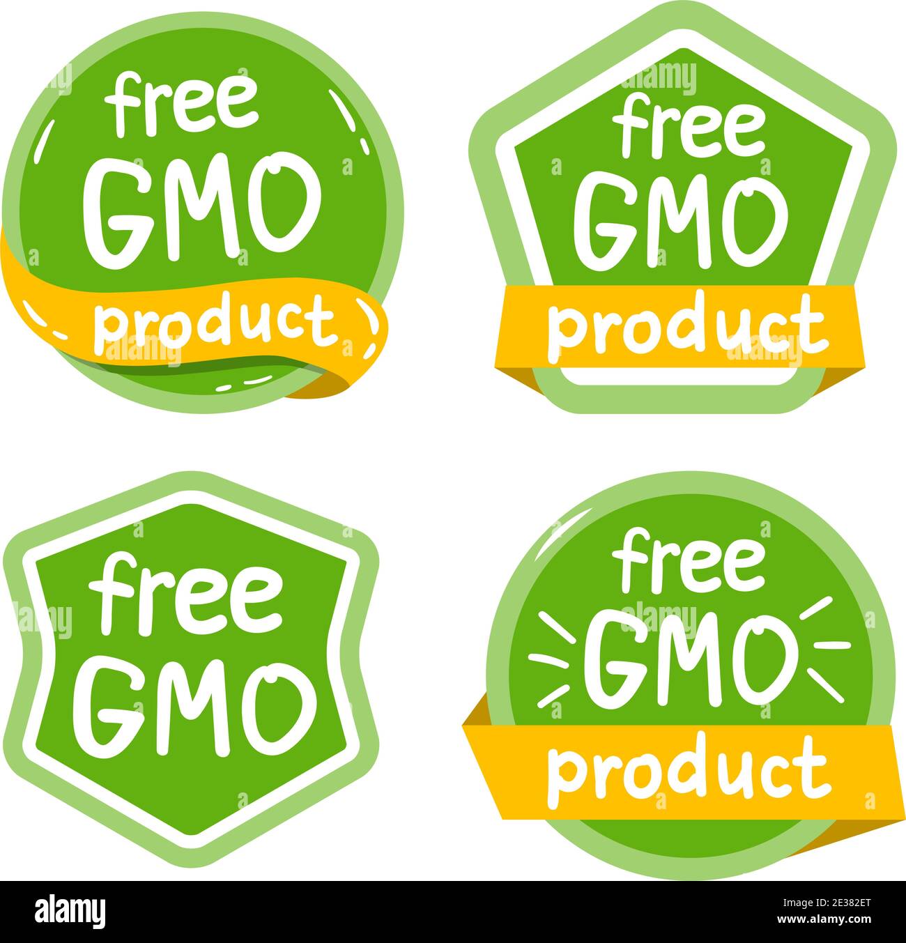 gmo free product icon, isolated vector set Stock Vector Image & Art - Alamy