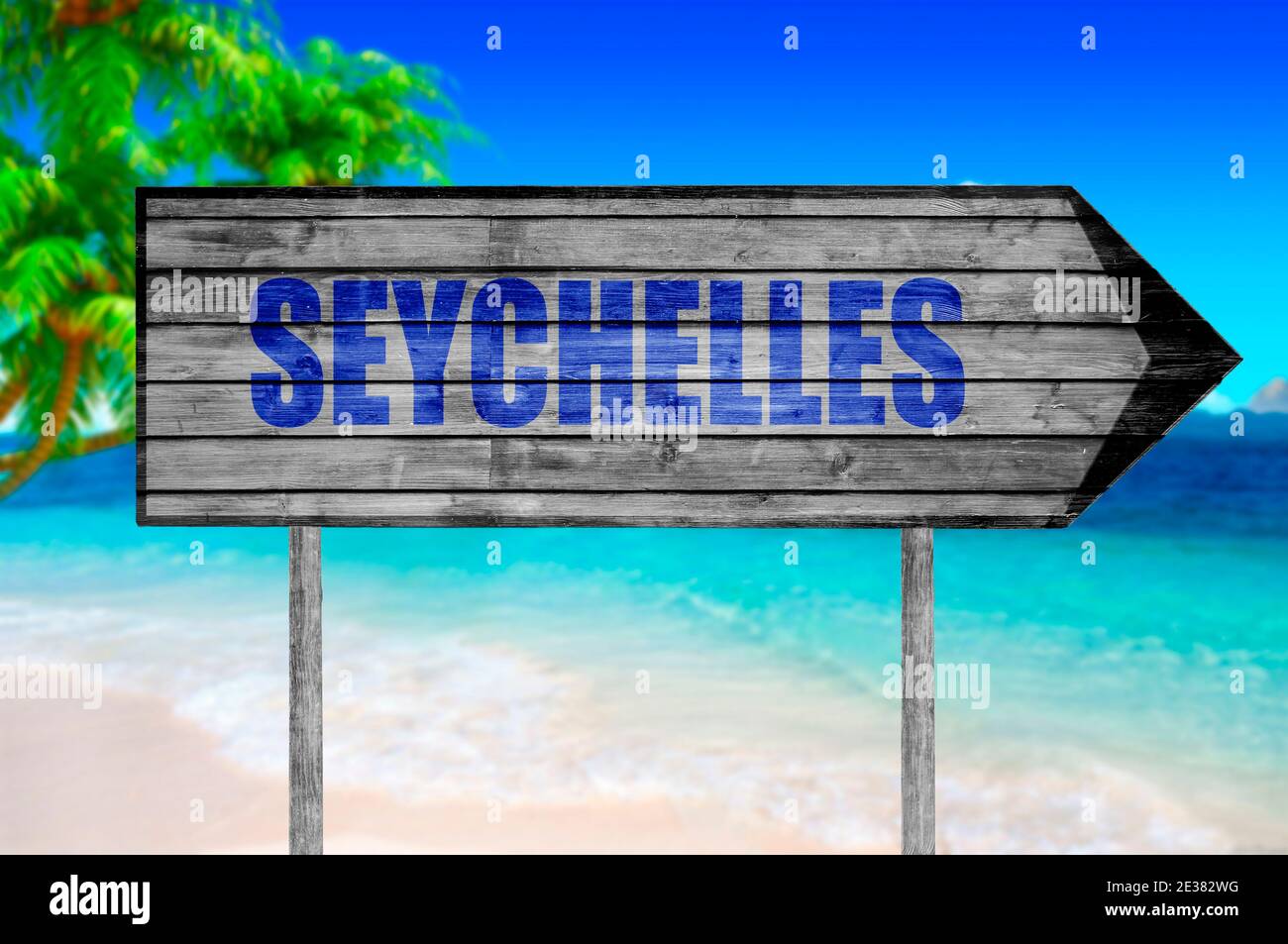 Welcome seychelles island hi-res stock photography and images - Alamy