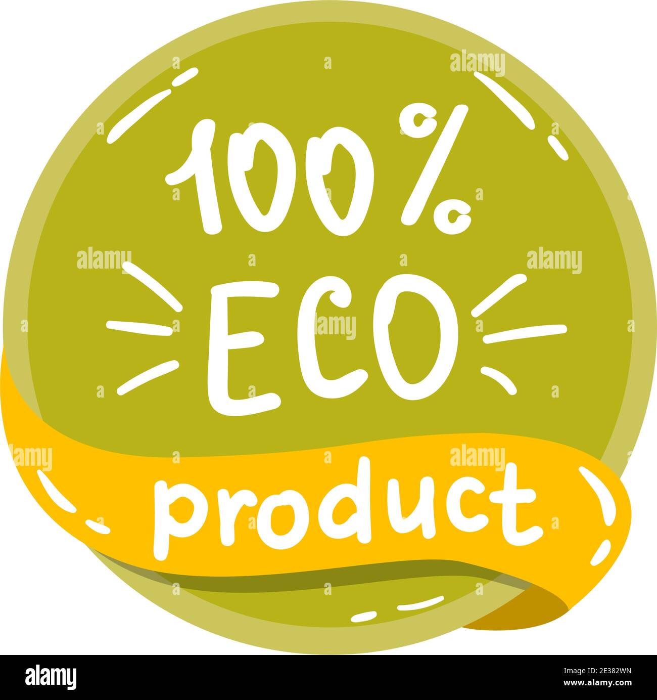 Vector round colorfull eco label with text - eco product Stock Vector ...