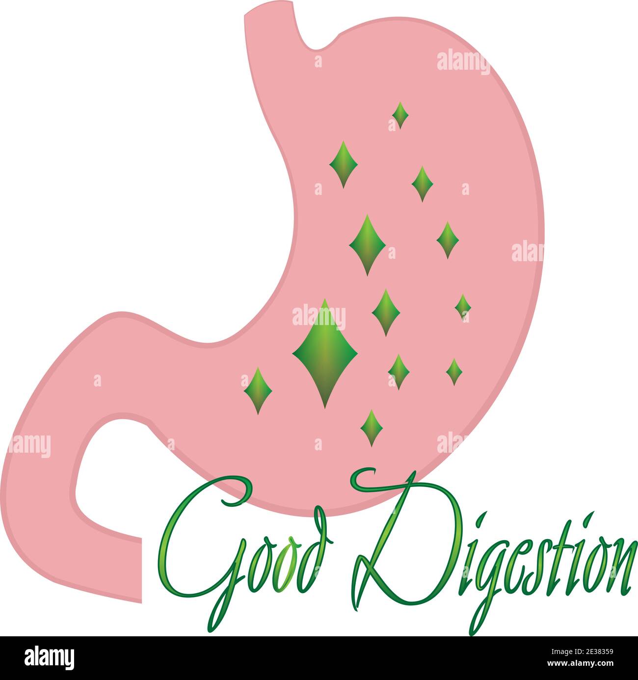Good digestion stomach vector illustration Stock Vector Image & Art - Alamy