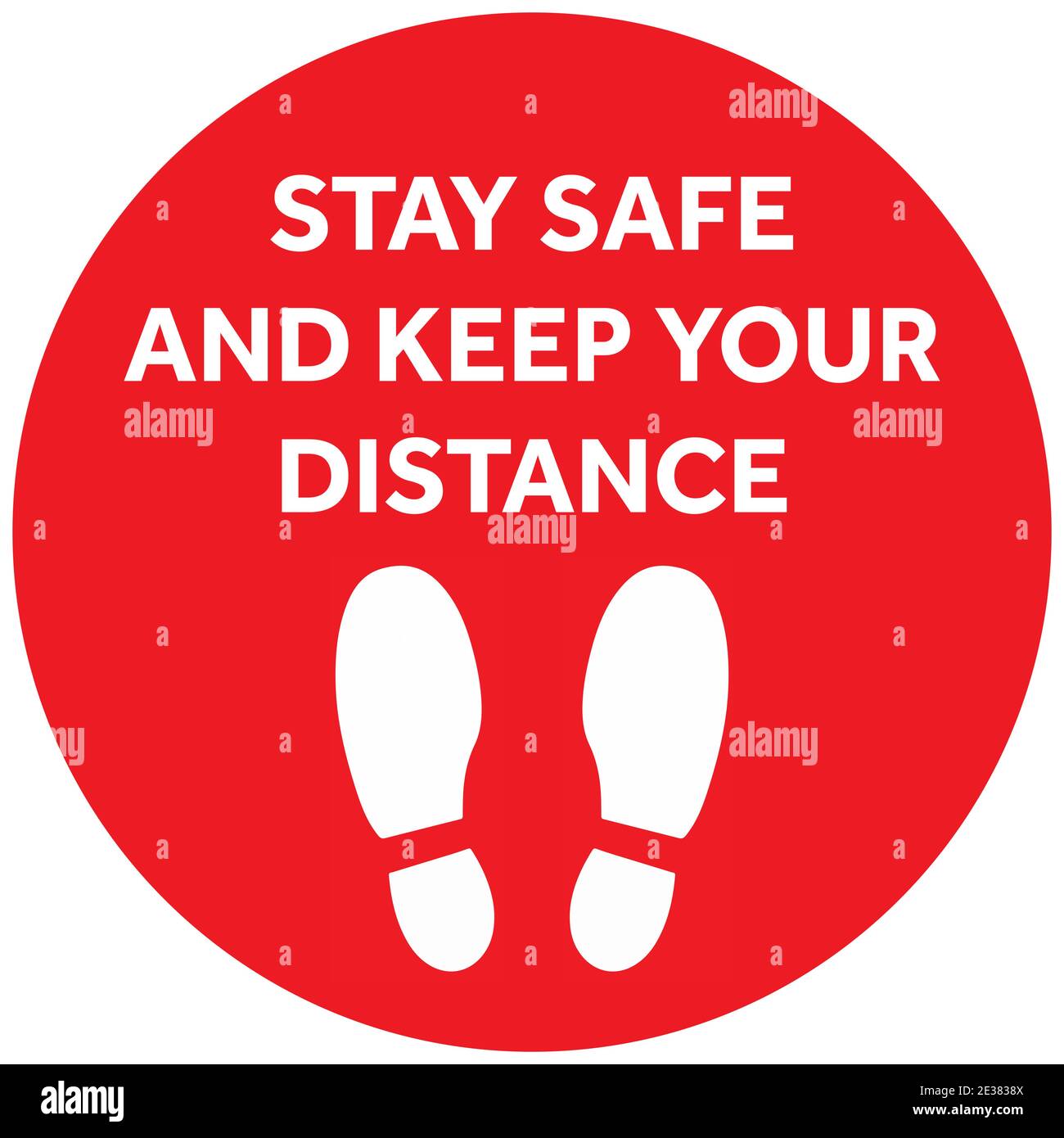 Social Distancing or Safe Distancing Floor Sticker for stores and ...