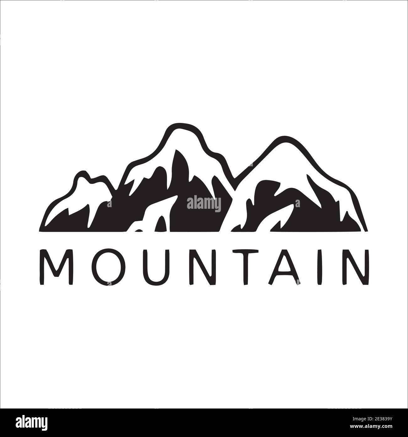 Mountain logo emblem vector Stock Vector Image & Art - Alamy
