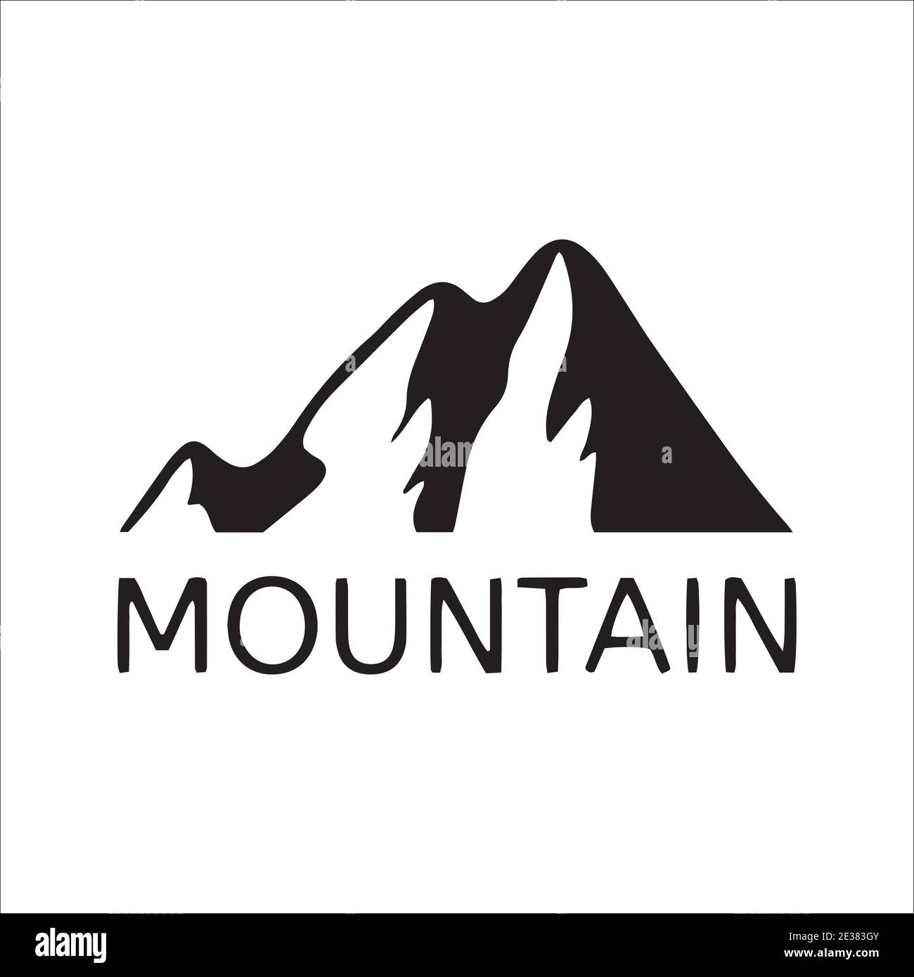 Mountain logo emblem vector Stock Vector Image & Art - Alamy