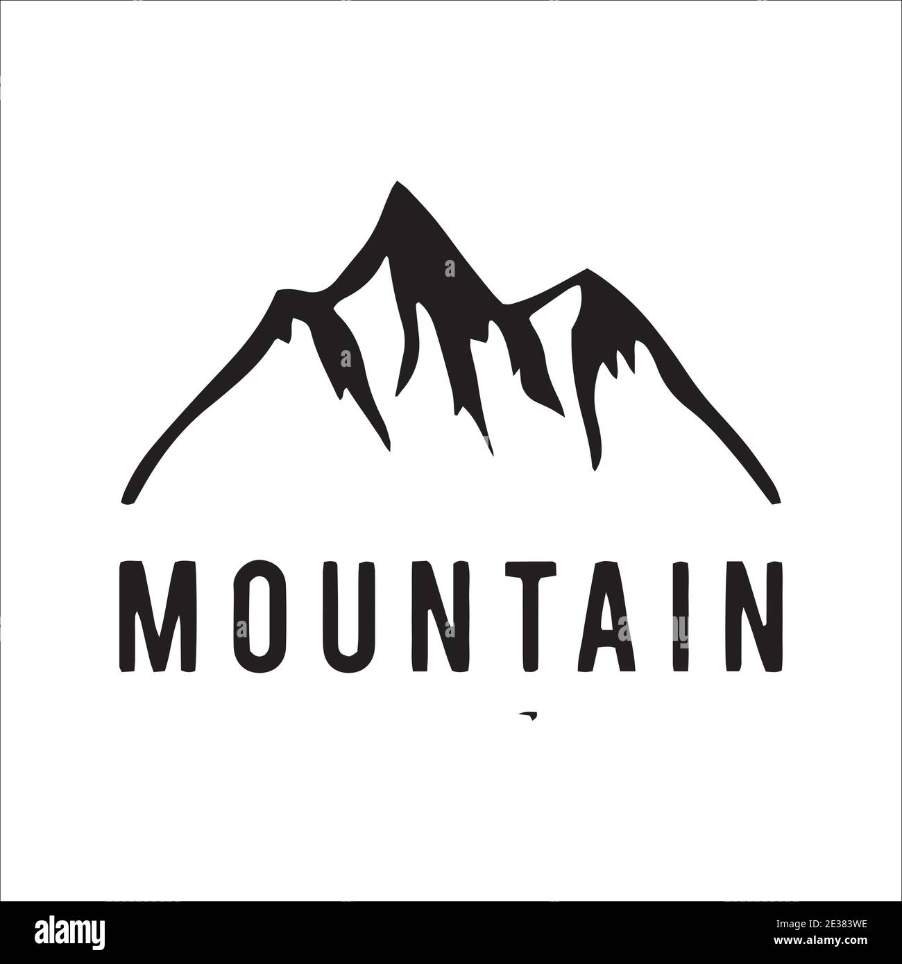 Mountain logo emblem vector Stock Vector Image & Art - Alamy