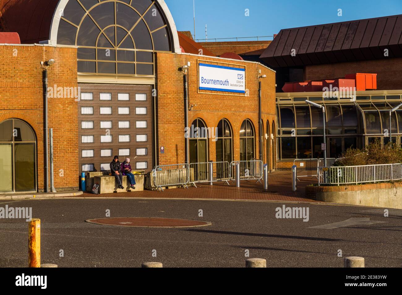 Bournemouth, England – Entrance to NHS COVID-19 Vaccination Centre at ...
