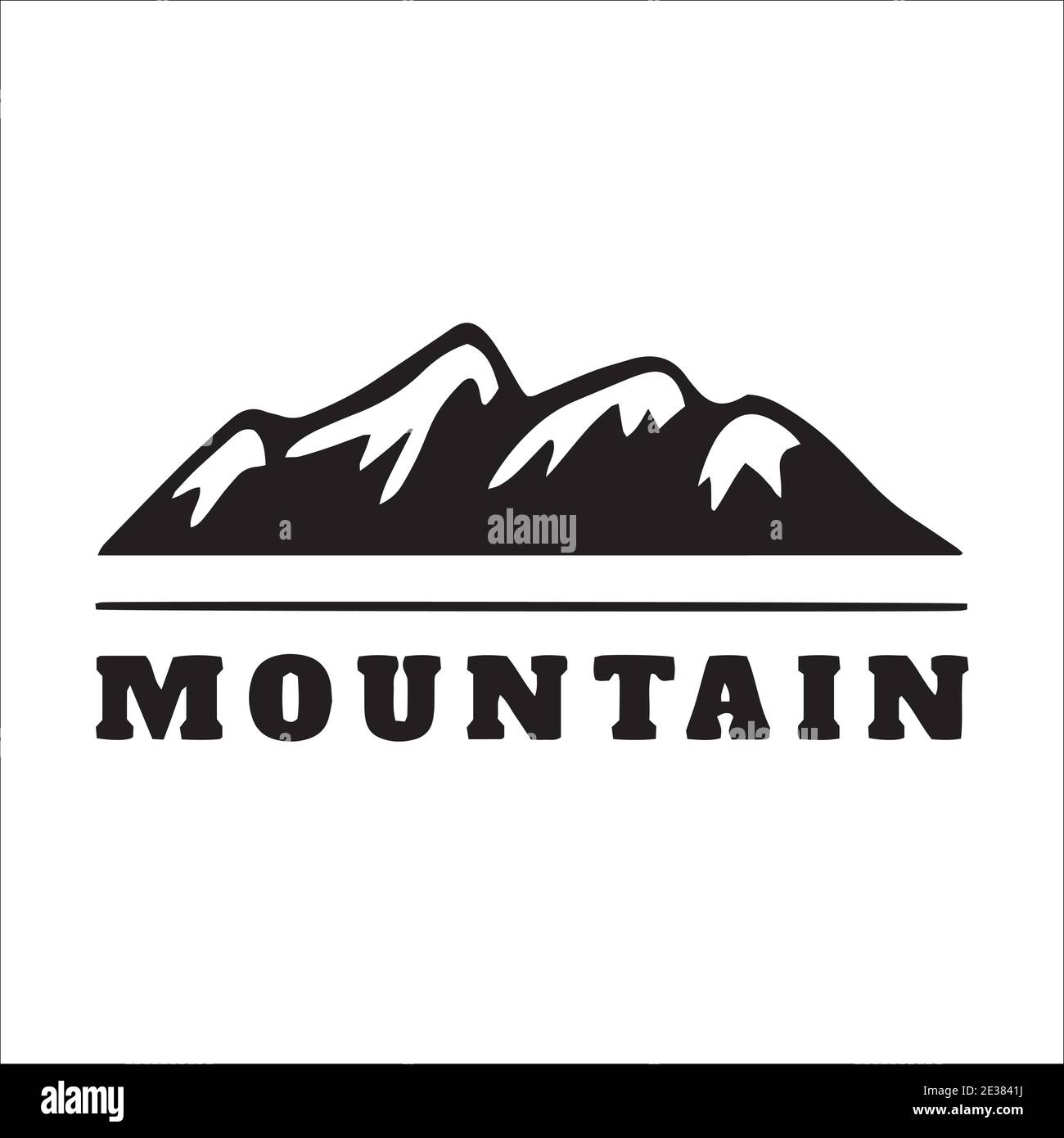 Mountain logo emblem vector Stock Vector Image & Art - Alamy
