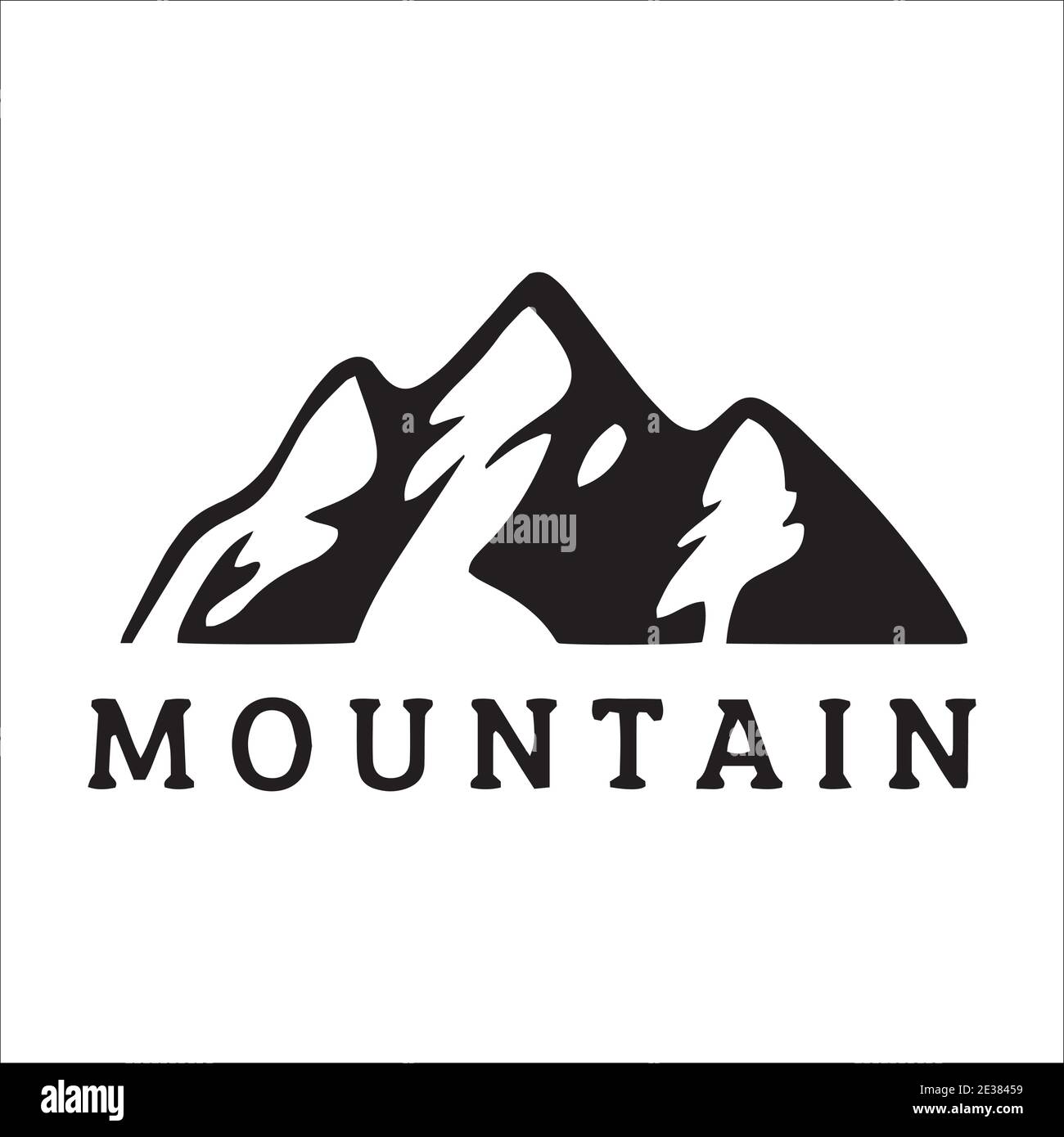 Mountain logo emblem vector Stock Vector Image & Art - Alamy