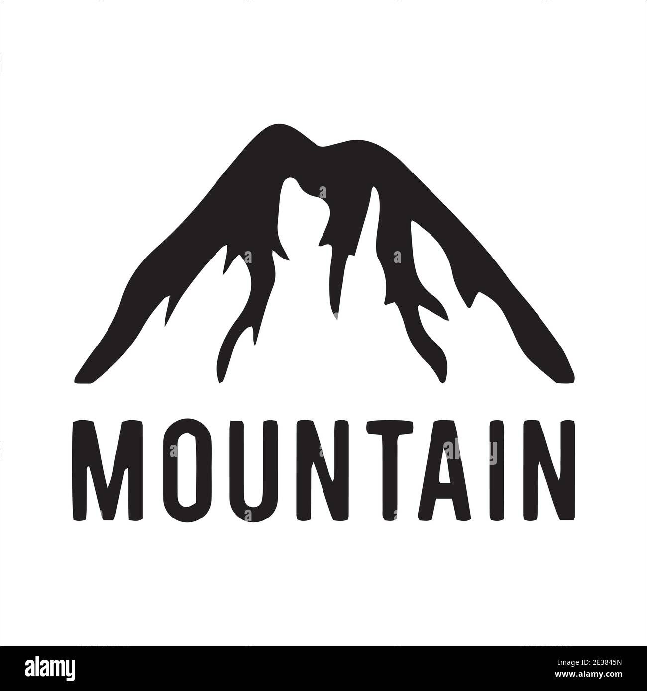 Mountain logo emblem vector Stock Vector Image & Art - Alamy