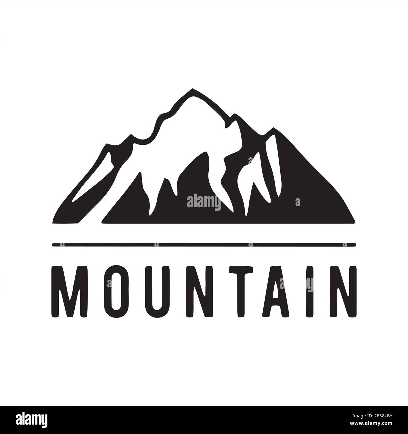 Mountain logo emblem vector Stock Vector Image & Art - Alamy