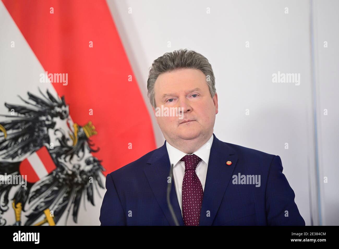 Vienna, Austria. 17th Jan, 2021. Press statements from the Austrian ...
