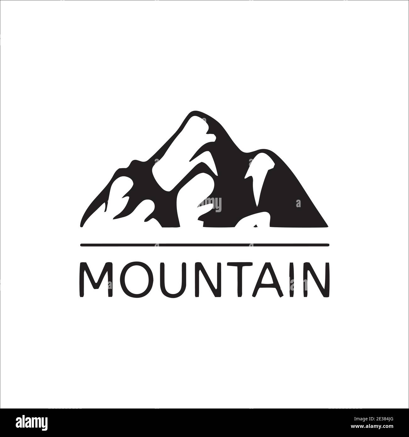 Mountain logo emblem vector Stock Vector Image & Art - Alamy