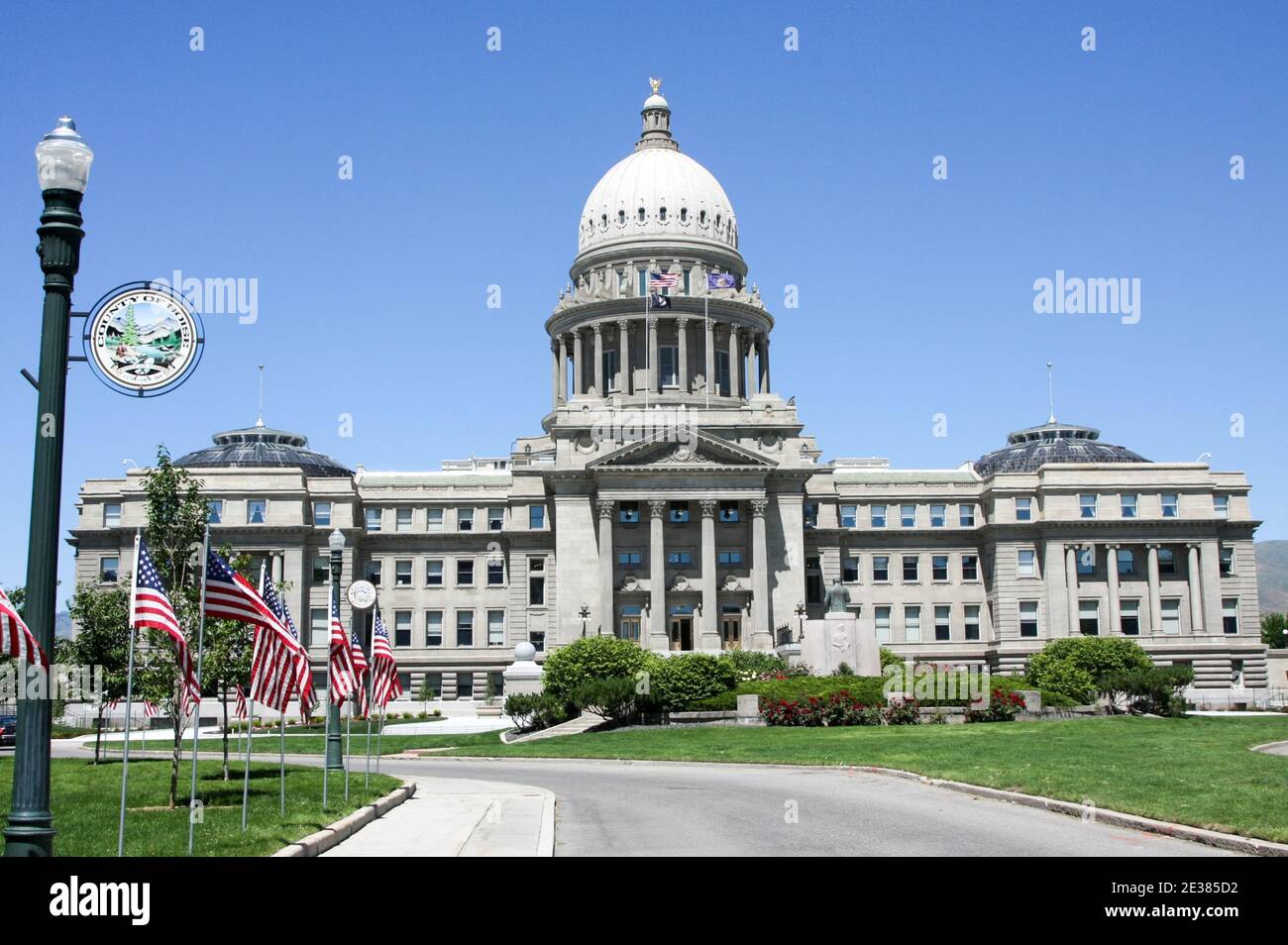 State Capitol Building, The Capitol District, Boise, Idaho Stock Photo ...
