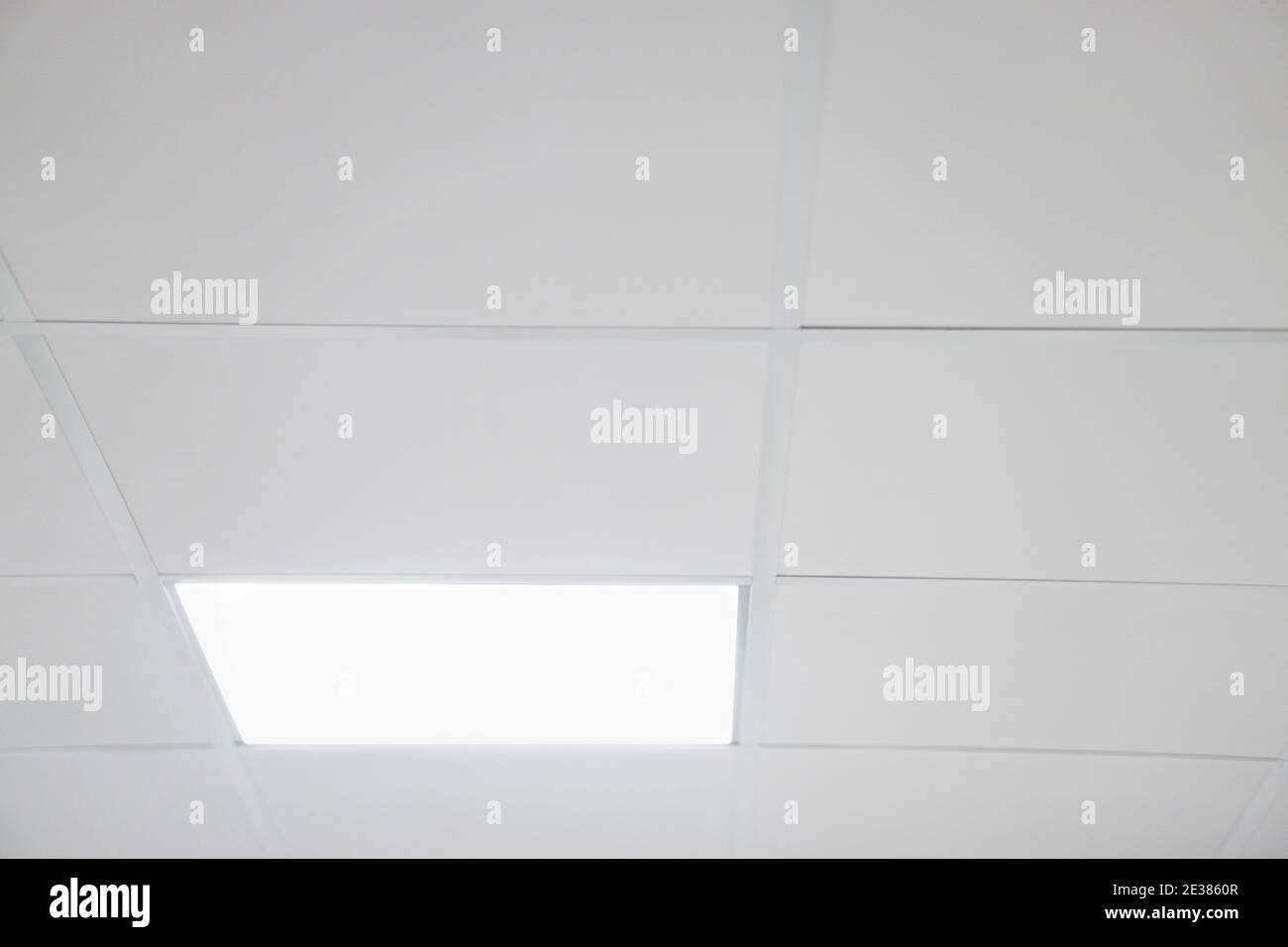 plaster false ceiling and led light Stock Photo - Alamy