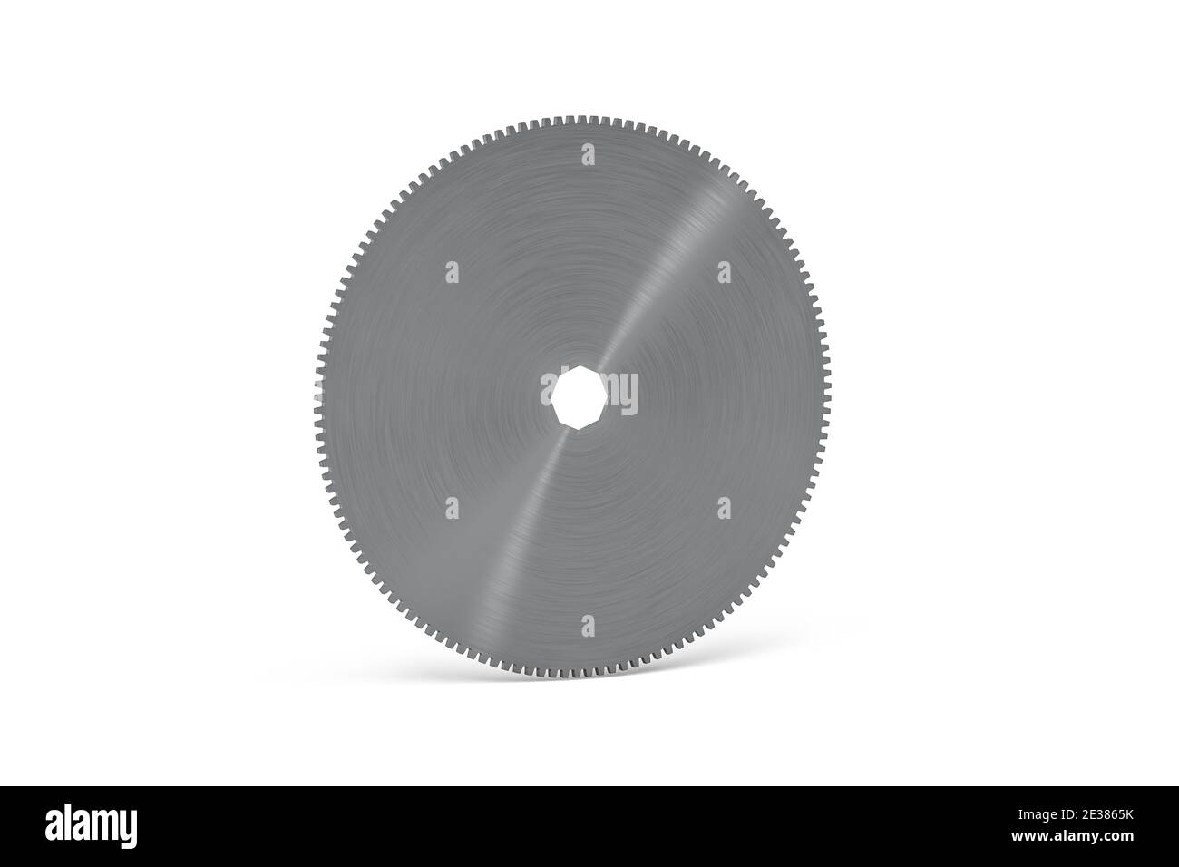 Steel gear isolated on white background - 3d render Stock Photo - Alamy