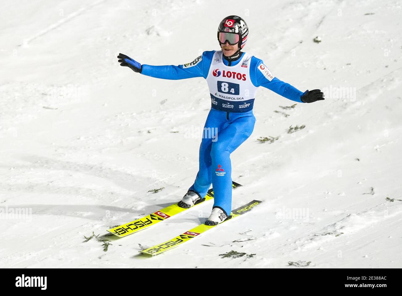 Robert Johansson seen in action during the team competition of the FIS ...