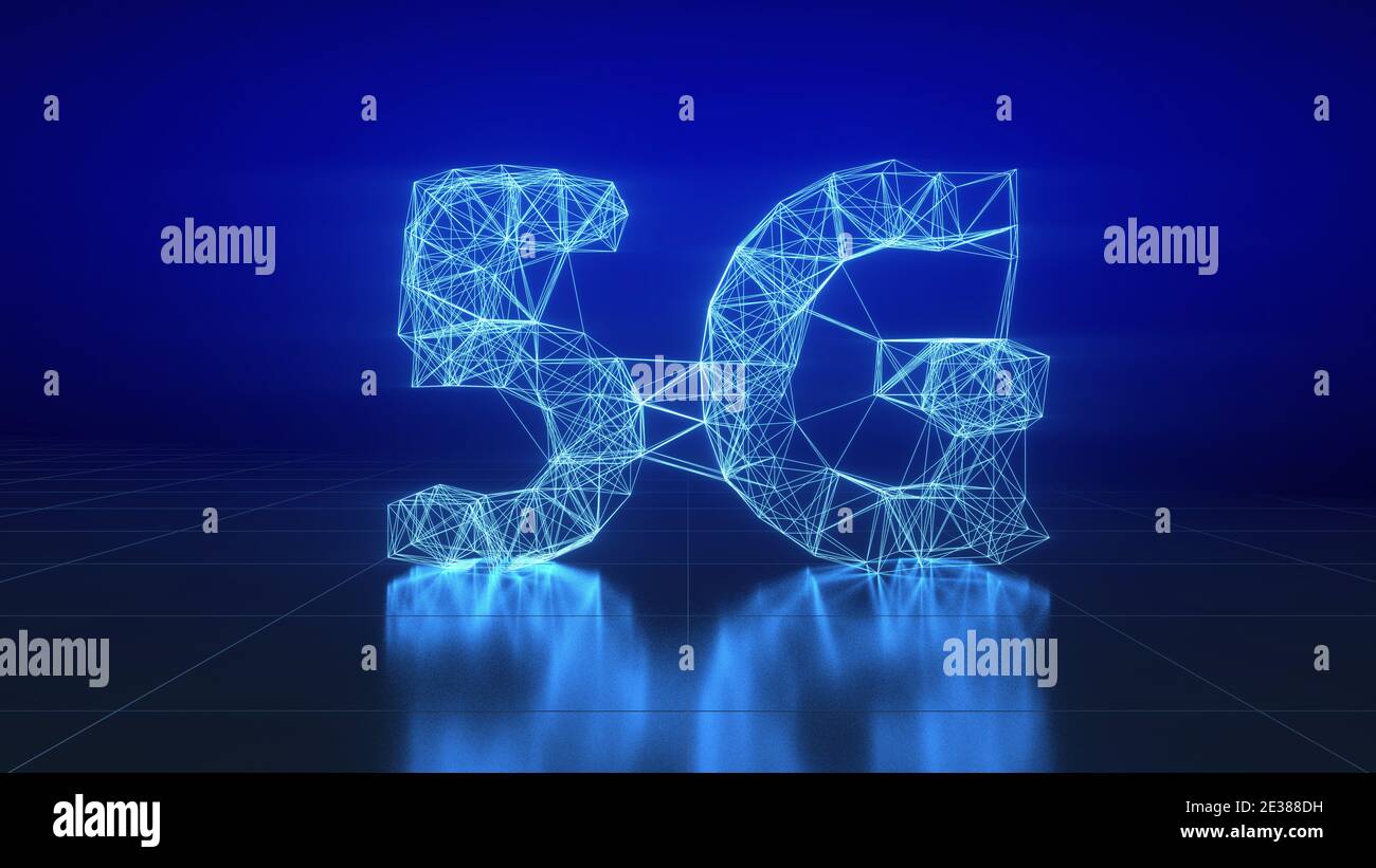 5G Wireless Mobile Communication Technology. Connecting mobile internet ...